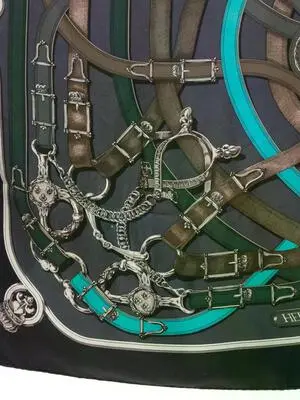 Hermès 1981 Cavalcadour Silk Scarf