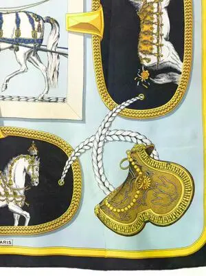 Hermès 1986 Grand Apparat Silk Scarf