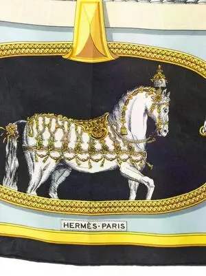 Hermès 1986 Grand Apparat Silk Scarf
