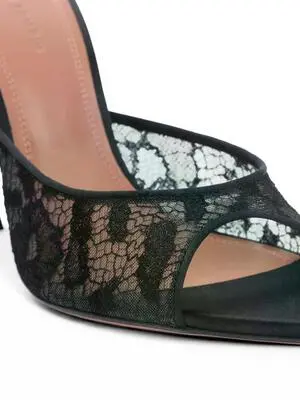 Amina Muaddi Alexa Lace 95 Pumps