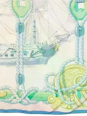 Hermès 1968 Tribord Silk Scarf