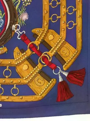 Hermès 1990s Aux Champs Silk Scarf