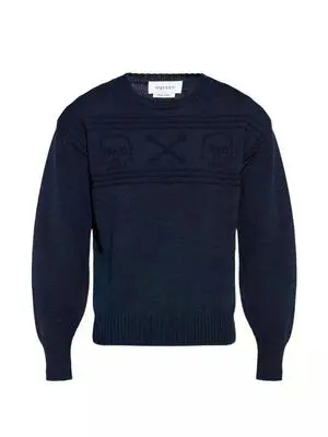 Alexander McQueen Skull Intarsia Wool Sweater