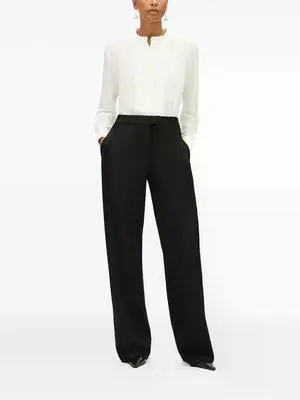 Another Tomorrow Satin Stripe Tuxedo Trousers