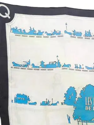 Hermès 1953 Les Ponts De Paris Silk Scarf