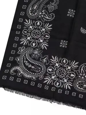 Manipuri Bandana-print Frayed Scarf