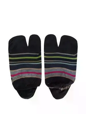 ANTIPAST Tabi Toe Socks With Stripe Pattern