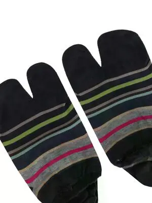ANTIPAST Tabi Toe Socks With Stripe Pattern