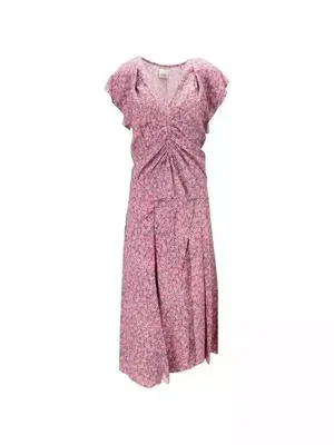 Isabel Marant Étoile Floral Print Ruched Top - Pink