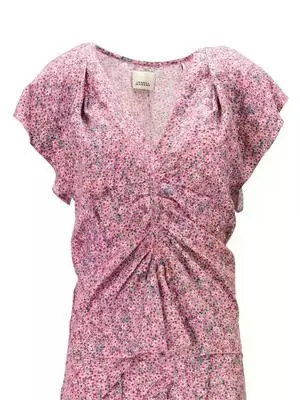 Isabel Marant Étoile Floral Print Ruched Top