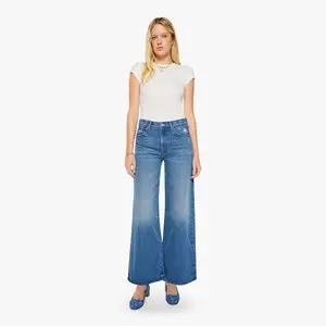 MOTHER The Ditcher Roller Zip Skimp Jeans In Tutu Much To Handle - Blue