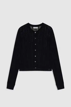 ANINE BING Moni Crop Cardigan