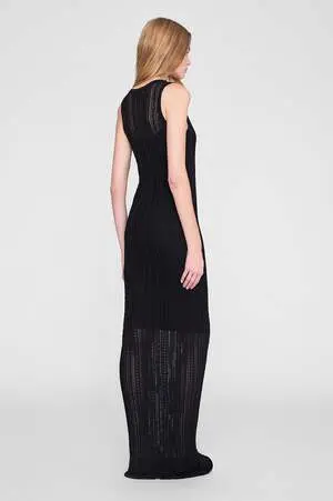 ANINE BING Arie Open-knit Maxi Dress