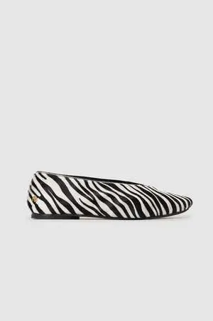 ANINE BING Ana Calf Hair Flats - Zebra