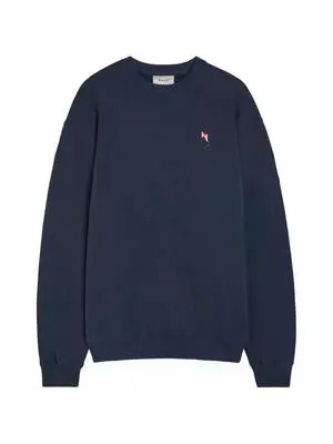 FORET Embroidered Crew Neck Sweater