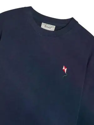 FORET Kite-embroidered Crew Neck Sweater