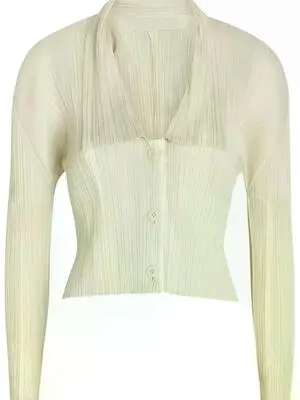 Issey Miyake Plissé-effect Jacket - Neutrals
