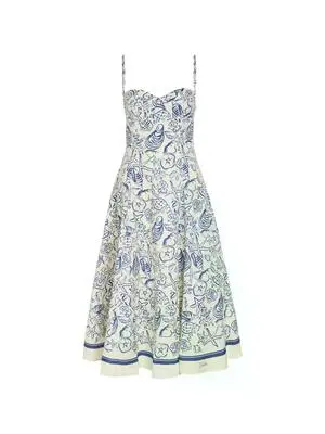 Simkhai Analise Midi Dress - Neutrals