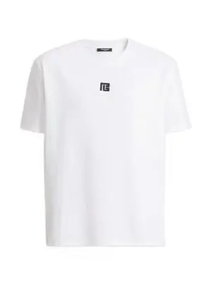 Balmain Pb Logo T-shirt - Neutrals