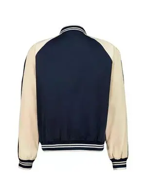 Valentino Garavani Vlogo Contrast-sleeve Jacket - Blue