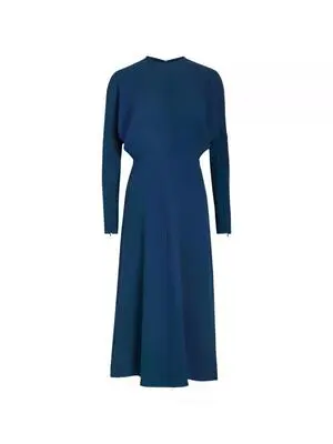 Victoria Beckham Batwing Sleeve Midi Dress - Blue