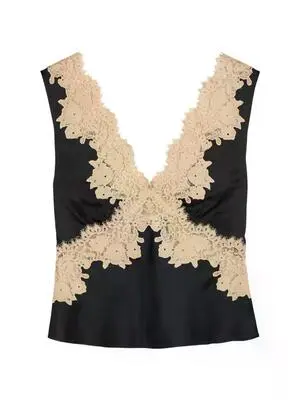Rixo Emmie Lace-trim Sleeveless Top