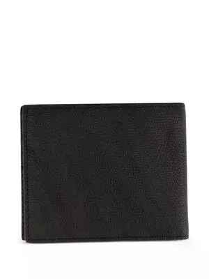 Valentino Garavani Vlogo Signature Leather Billfold Wallet - Black