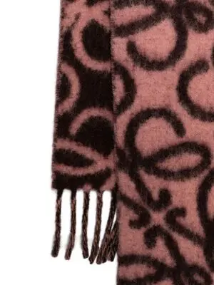 Loewe Anagram Wool Scarf - Multicolor