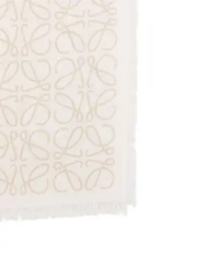 Loewe Anagram Wool Scarf - Multicolor