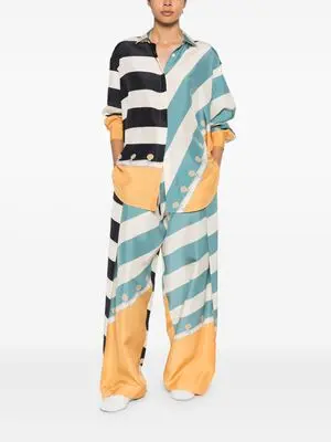 Loewe Printed Silk Trousers - Multicolor