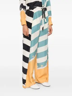 Loewe Printed Silk Trousers - Multicolor