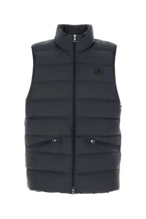 Moncler Navy Polyester Sleeveless Lechtal Down Jacket - Blue