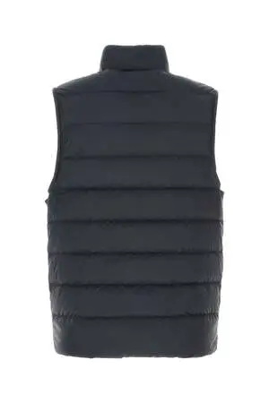 Moncler Navy Polyester Sleeveless Lechtal Down Jacket