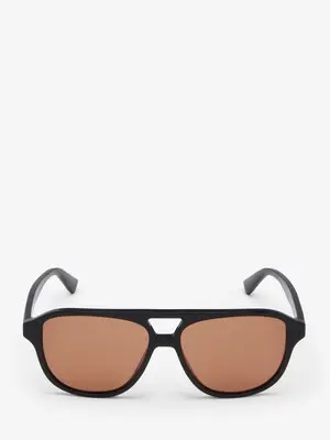 Alexander McQueen Signature Essentials Sunglasses - Brown