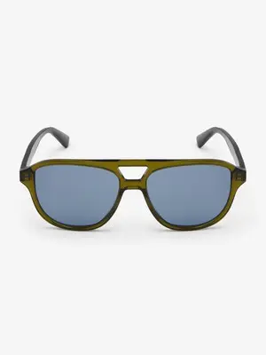 Alexander McQueen ALEXANDER MCQUEEN Signature Essentials Sunglasses Green