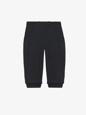 Alexander McQueen Tailored Capri Trousers With Embroidered Logo