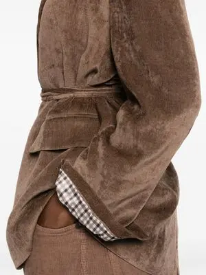 Brunello Cucinelli Velvet Belted Jacket