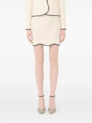 Valentino Garavani Wool And Silk Blend Skirt