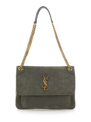 Saint Laurent Niki Shoulder Bag With Cassandre Plaque - Multicolor