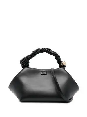 GANNI GANNI Handbag With Twisted Leather Handle And Butterfly Logo Multicolor