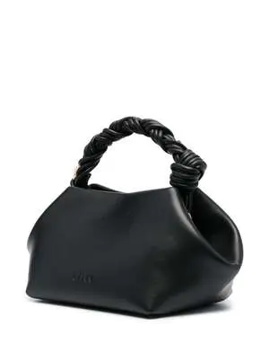 GANNI Handbag With Twisted Leather Handle And Butterfly Logo