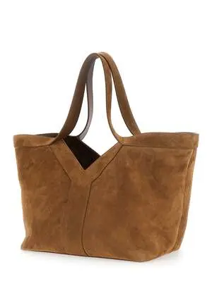 Saint Laurent Bo Y Shopper Bag In Leather - Multicolor