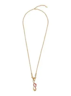 Chloé Brass Chain Necklace With Pendant - Multicolor
