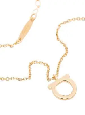 FERRAGAMO Gancini Charm Necklace - Silver