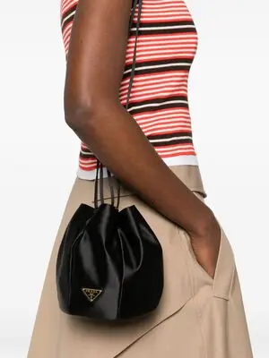 Prada Satin Mini Bucket Bag