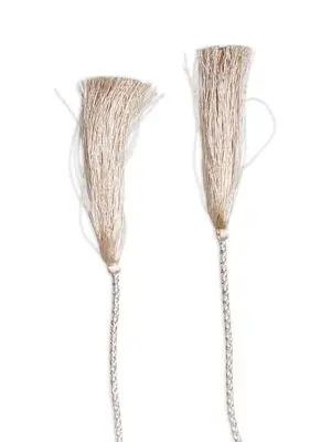 FORTE_FORTE Crystal And Tassel Belt
