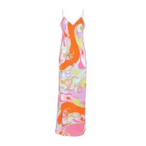 Emilio Pucci Printed Silk Slip Dress - Multicolor