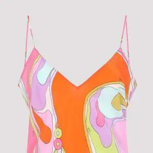 Emilio Pucci Printed Silk Slip Dress
