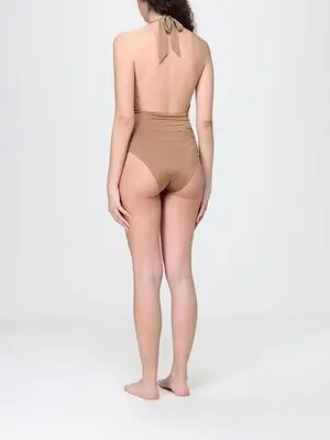 Max Mara Halter Neck Swimsuit - Brown