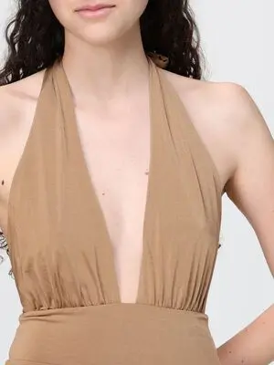 Max Mara Halter Neck Swimsuit - Brown